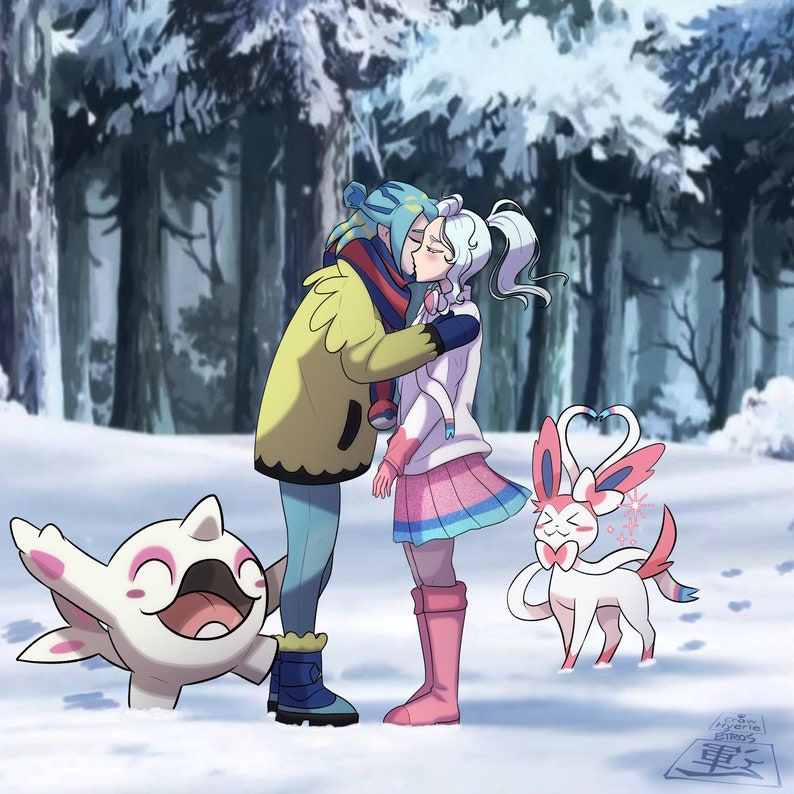 Personalized Pokemon Portrait, Custom Pokemon Art, Custom Portrait, Art ...