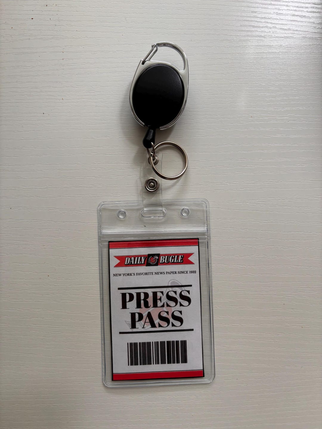 Peter Parker Spiderman Daily Bugle Press Pass Badge ID Card Costume ...