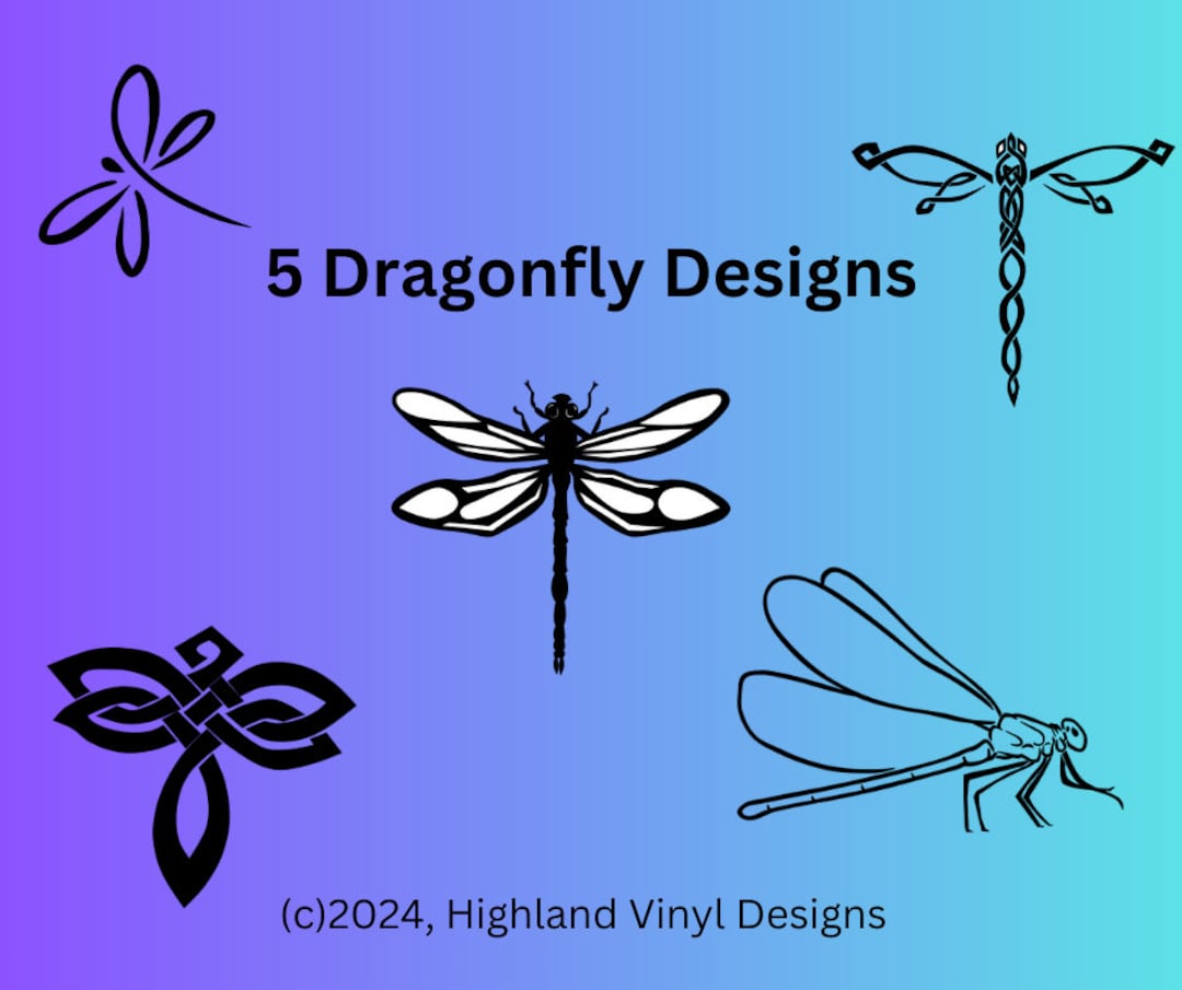 Dragonfly Collection | Dragonfly Svg Bundle, Dragonfly Outline Svg ...