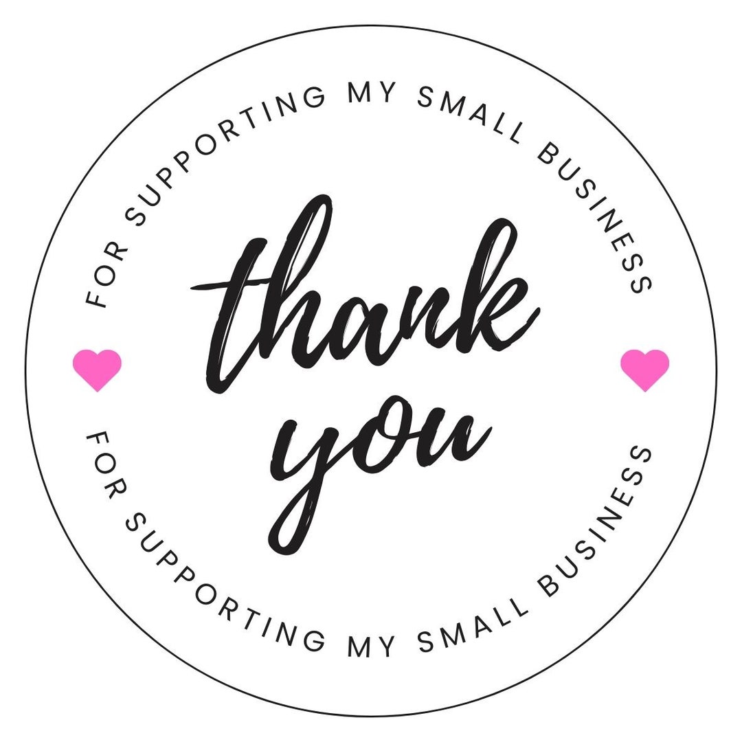 Printable Thank You Stickers - Small Business - Etsy