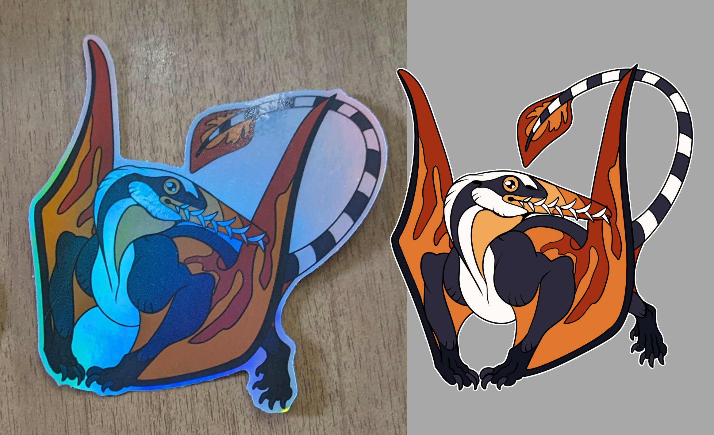 Linsaangs Paleo Holographic Stickers - Dinosaur, Paleontology ...