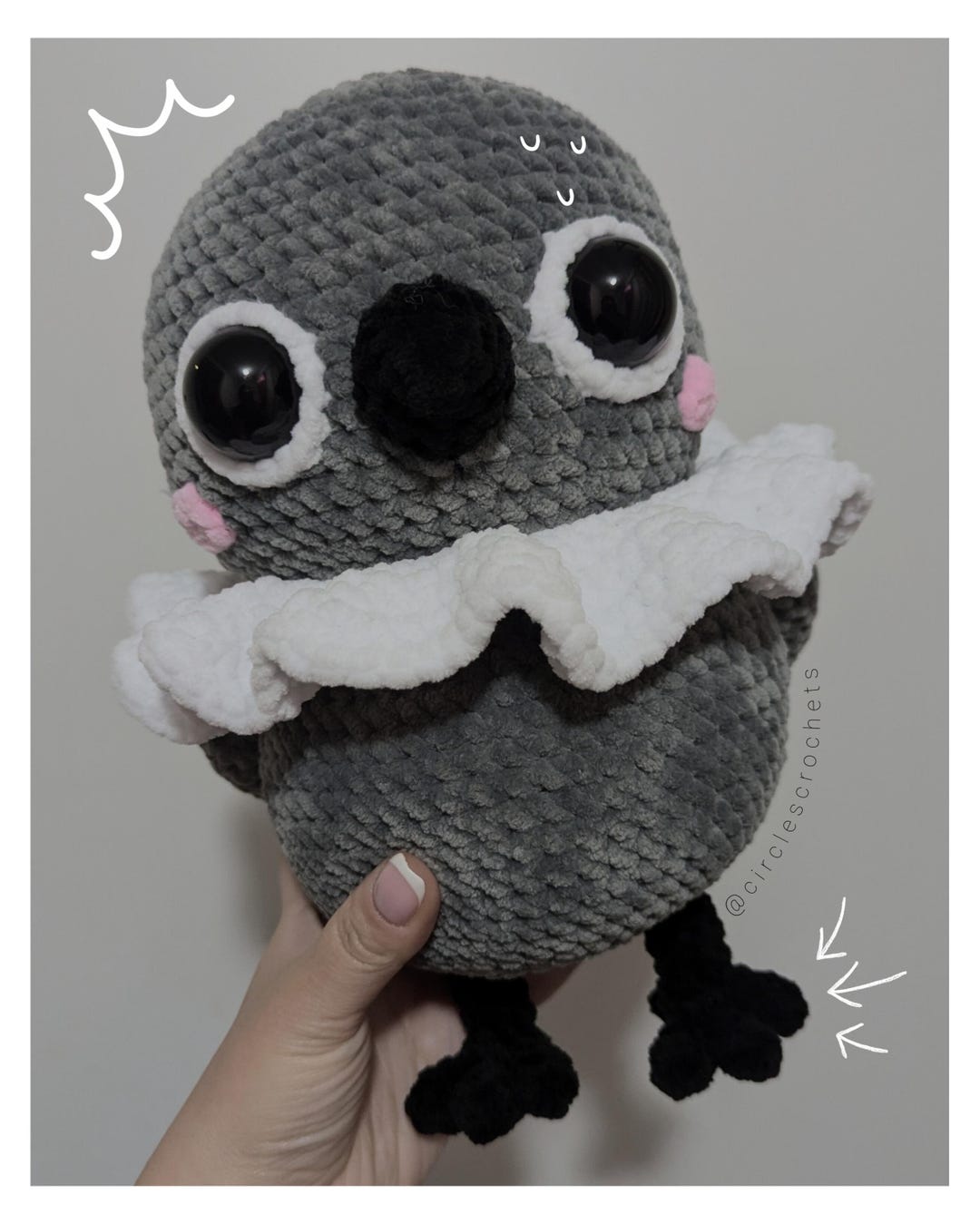 PATTERN Love and Deepspace Grumpy Crow Crochet Pattern Amigurumi - Etsy