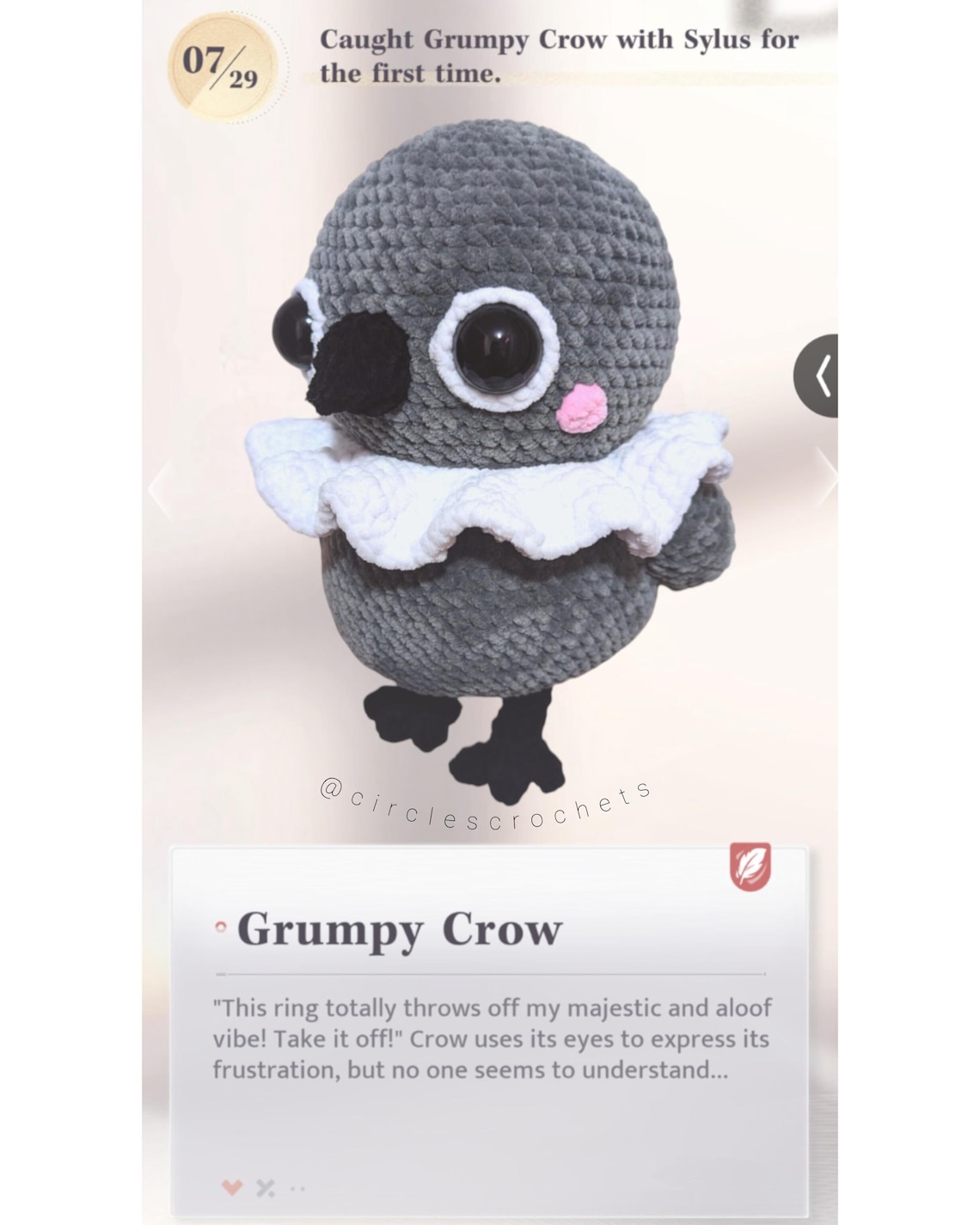 PATTERN Love and Deepspace Grumpy Crow Crochet Pattern Amigurumi - Etsy