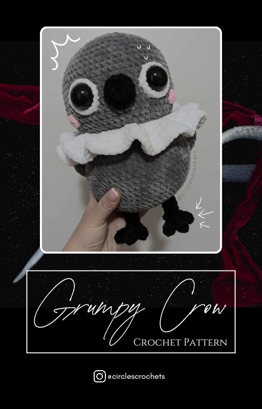 PATTERN Love and Deepspace Grumpy Crow Crochet Pattern Amigurumi - Etsy