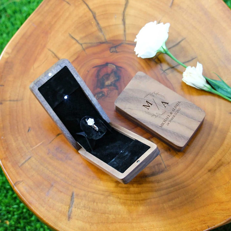 Slim Ring Box - Etsy