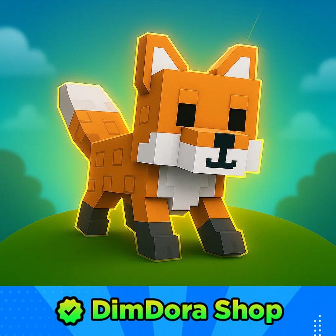 Red Fox - Roblox Grow A Garden Digital Collectible - Etsy