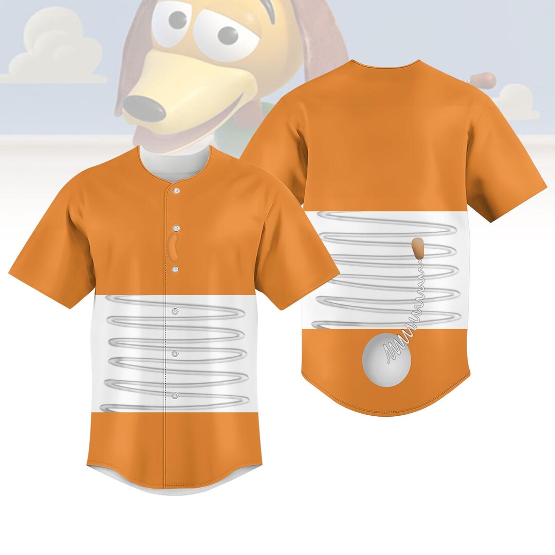 Toy Story Slinky Dog Baseball Jersey, Disney Slinky Costume Shirt, Dog ...
