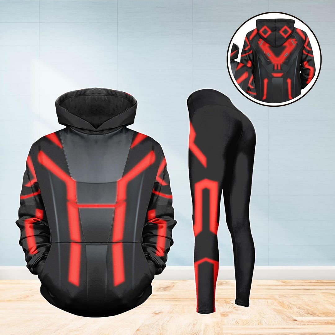 Tron Ares Cosplay Hoodie, Disney Tron Ares Leggings, Magic Kingdom ...