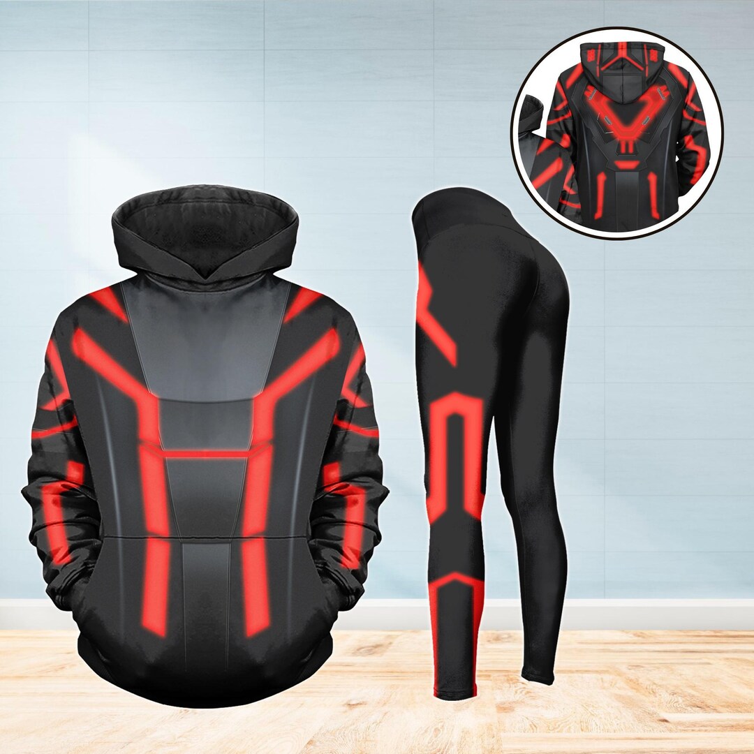 Tron Ares Cosplay Hoodie, Disney Tron Ares Leggings, Magic Kingdom ...