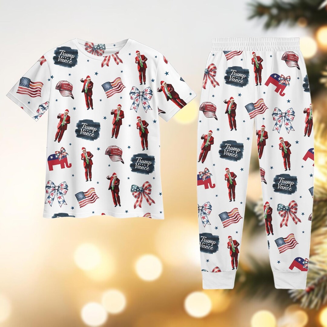 Funny Donald Trump Dancing Pajamas Set, Make America Great Again T ...