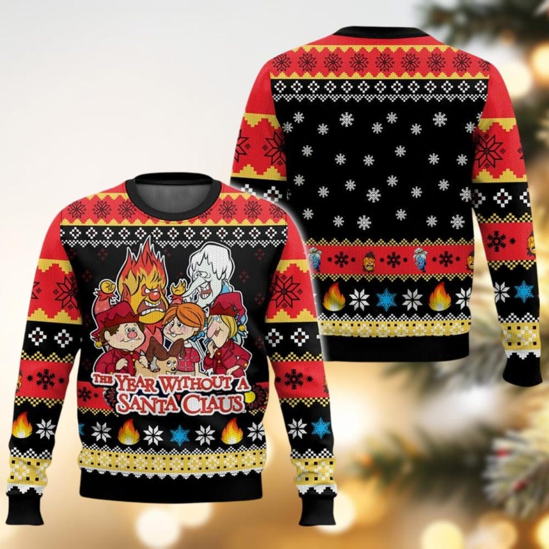 The Year Without Santa Claus Ugly Christmas Sweater, Miser Brothers ...