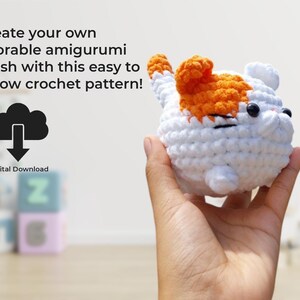 Crochet Amigurumi Cat Pattern, Marshmallow Kittie, Cute PDF Toy, Instant Download, English ...