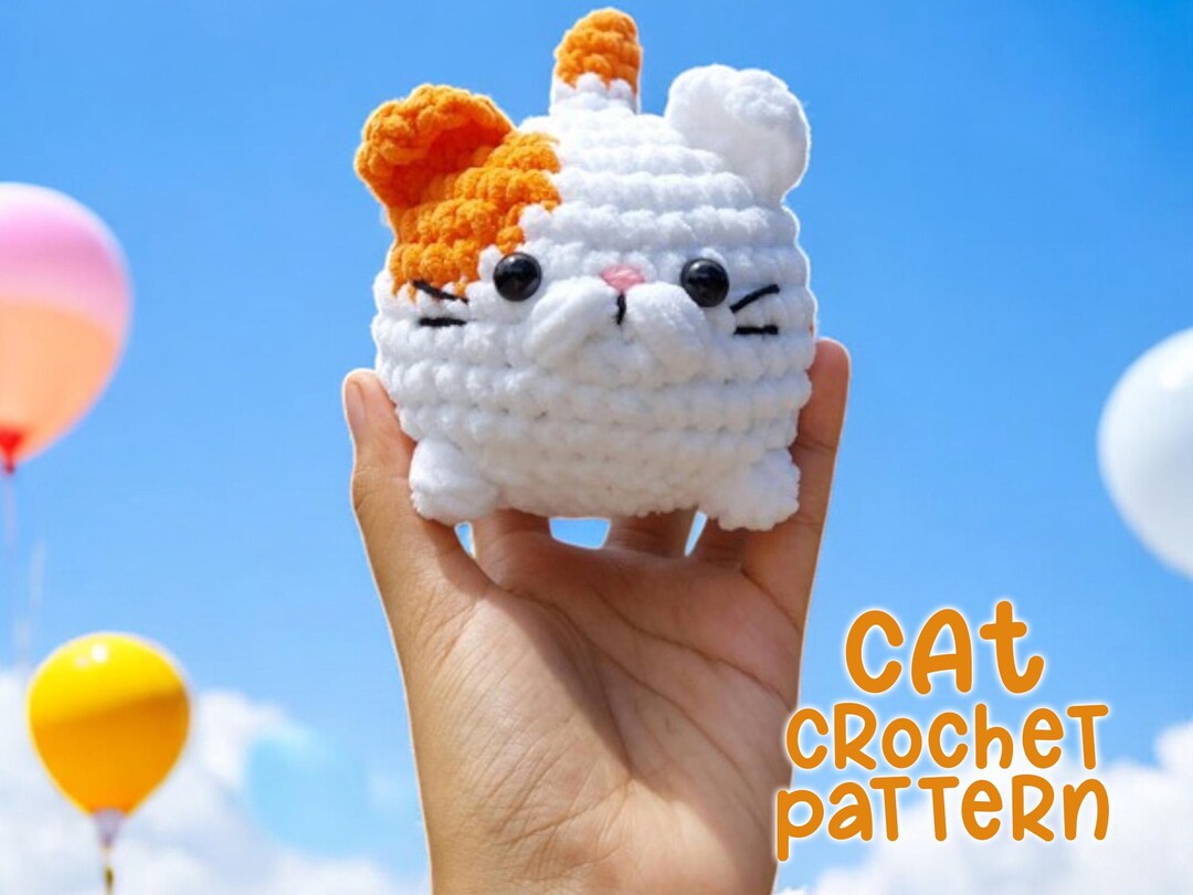 Crochet Amigurumi Cat Pattern, Marshmallow Kittie, Cute PDF Toy, Instant Download, English ...