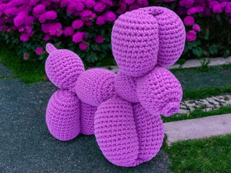 Puppy Amigurumi, Balloon Animal Dog Crochet PATTERN, Instant DOWNLOAD ...