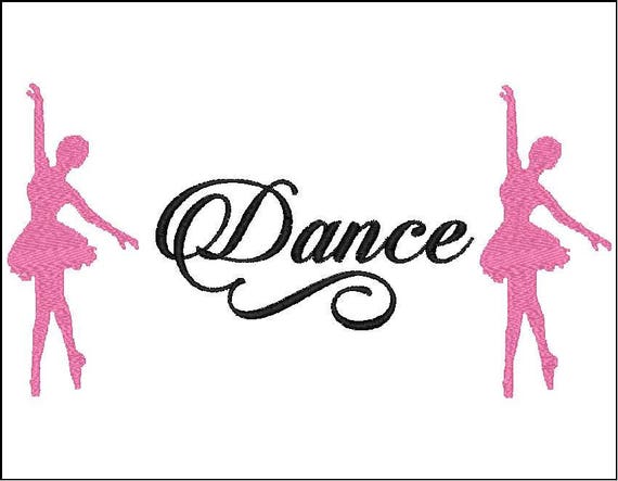 Dance Ballerina Embroidery Design | Etsy