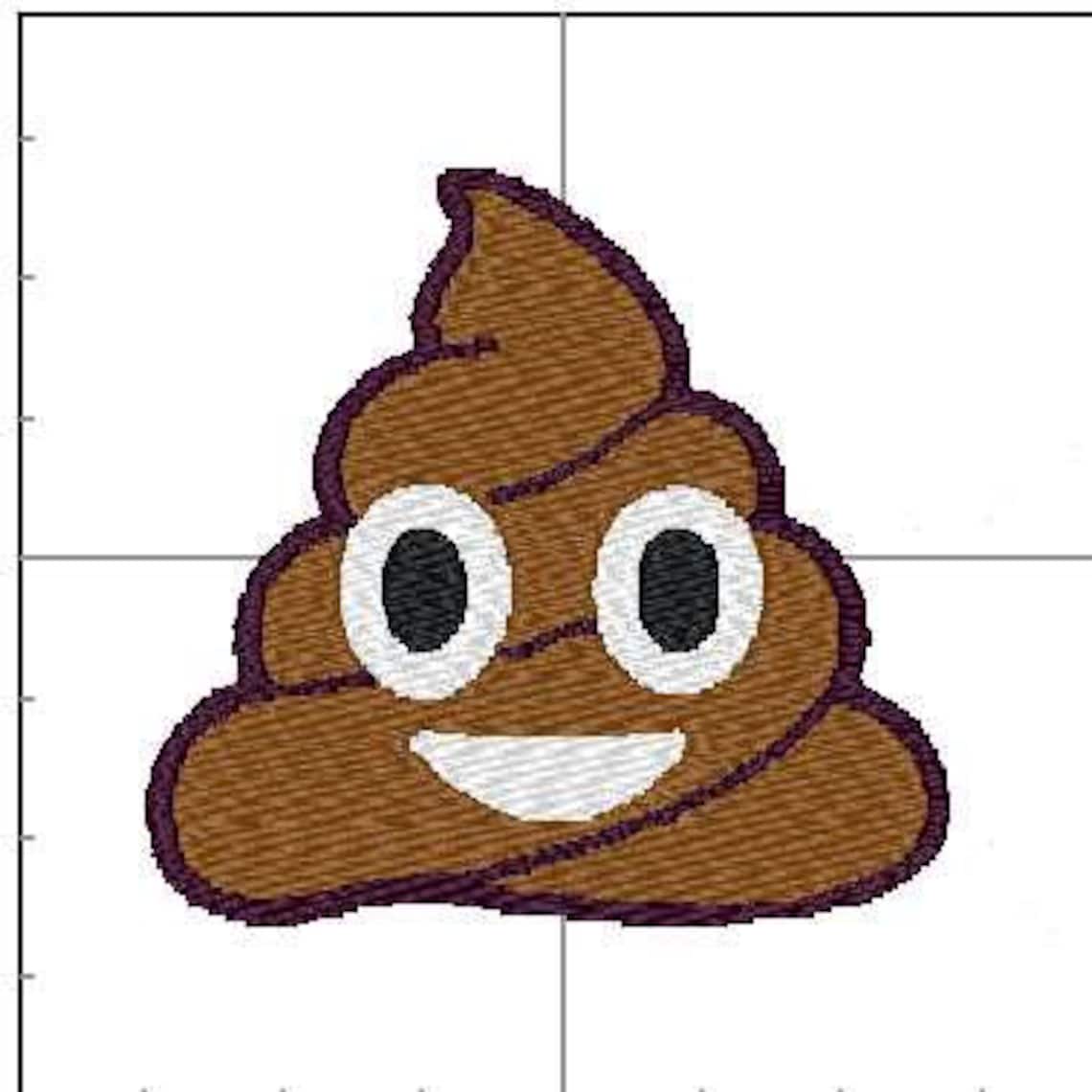 Poop Emoji Emoticon Machine Embroidery Design - Etsy