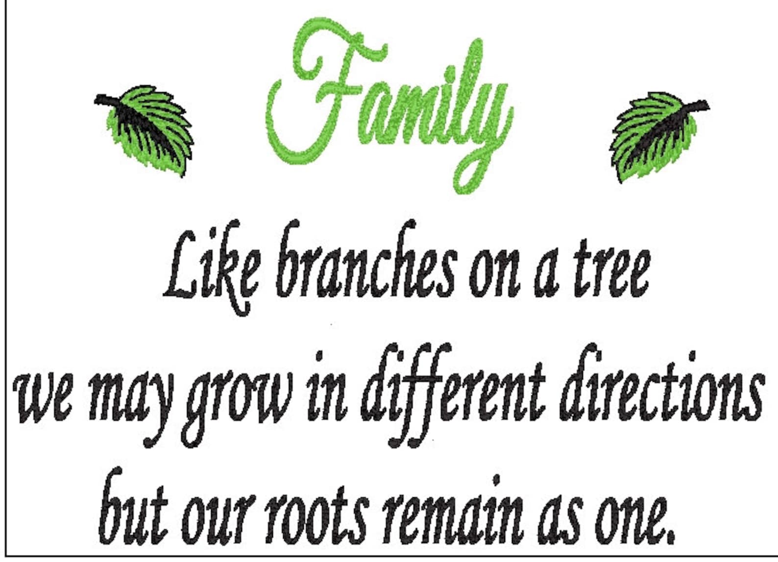 Family Tree Embroidery Design (digital Download) - Etsy