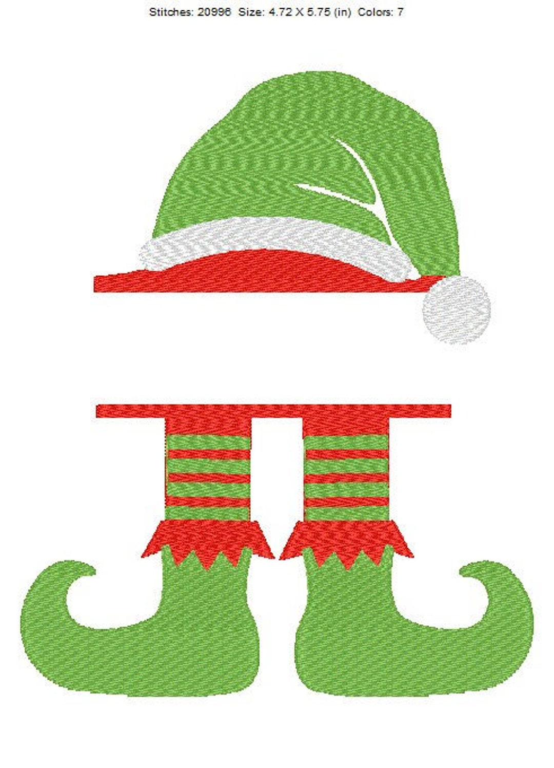 Split Elf Monogram or Name Embroidery Design in Two Sizes - Etsy