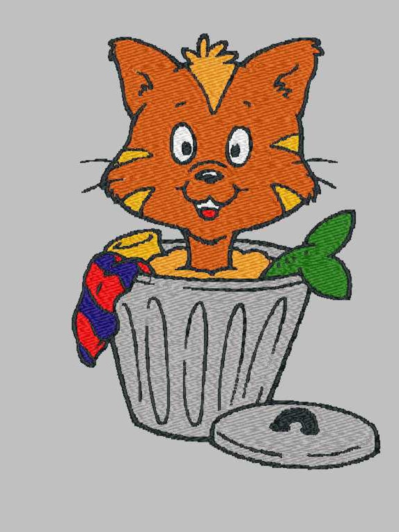 Adorable Alley Cat Embroidery Design Great for Baby Bibs - Etsy