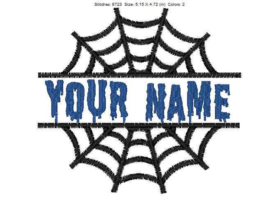 Cute Split Spider Web Design in 3 Sizes Perfect for You to Add Your Own Names Instant Download ...