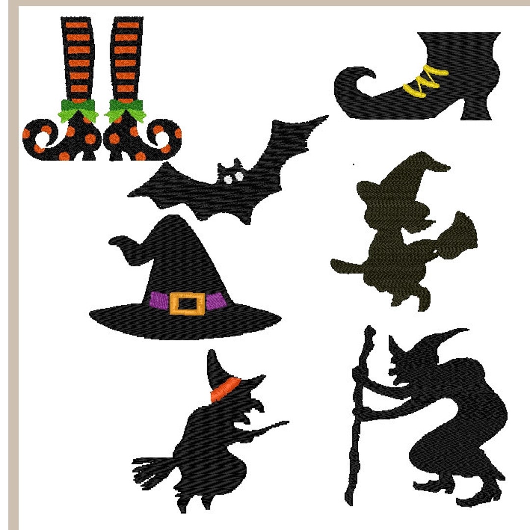 Small Halloween Bundle Embroidery Designs - Etsy