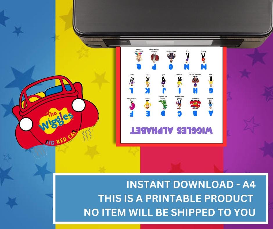 Kids Wiggles Game Pack, Printable Party Games, Wiggles Party, Party ...