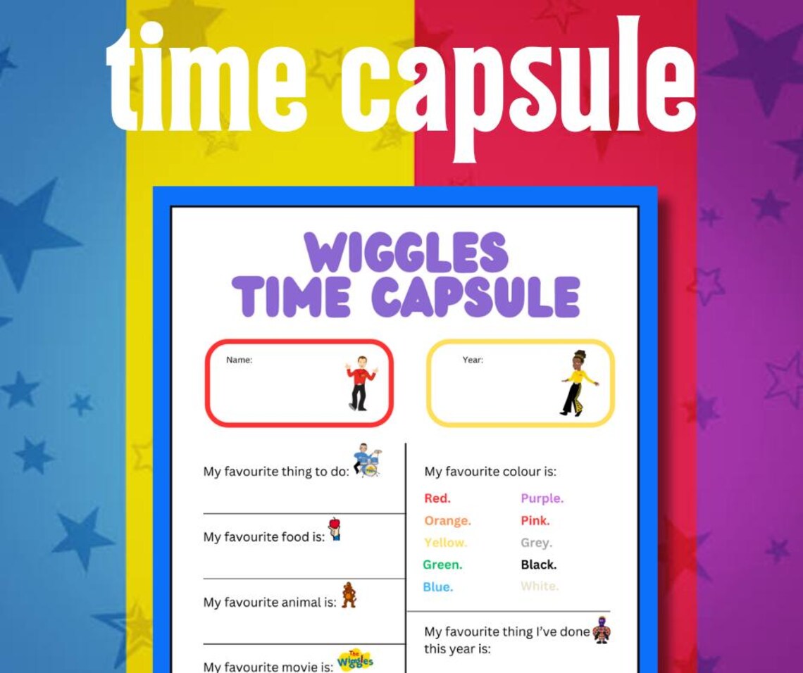 Kids Wiggles Game Pack, Printable Party Games, Wiggles Party, Party ...