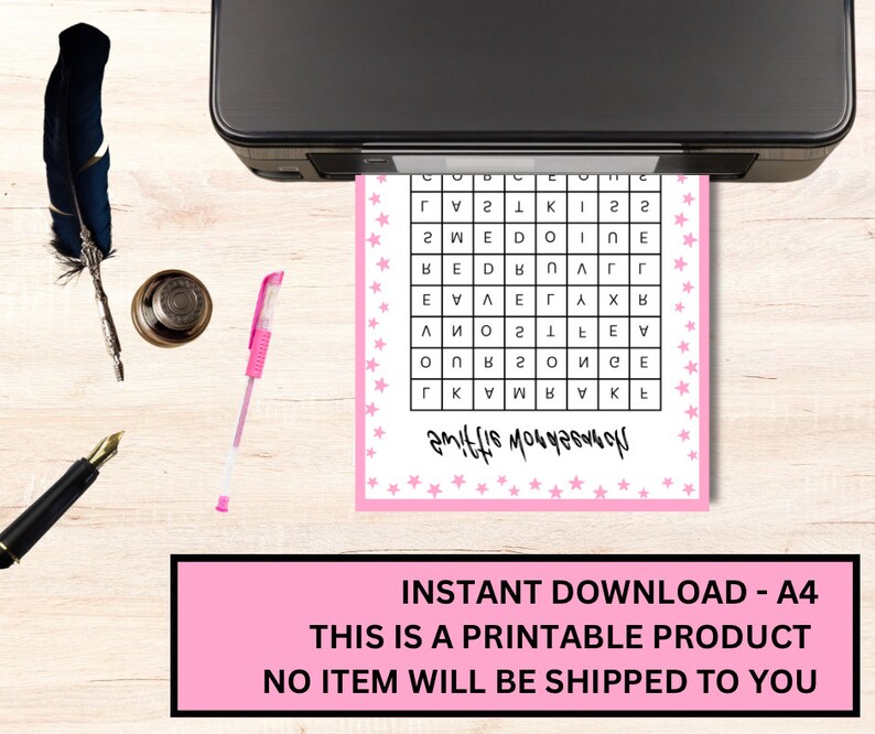 Kids Swiftie Game Pack, Printable Party Games, Swiftie Party, Party ...