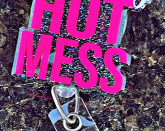 Swearing Funny Sparkle Glitter Doctor RN Tech Teacher Nurse Retractable ...