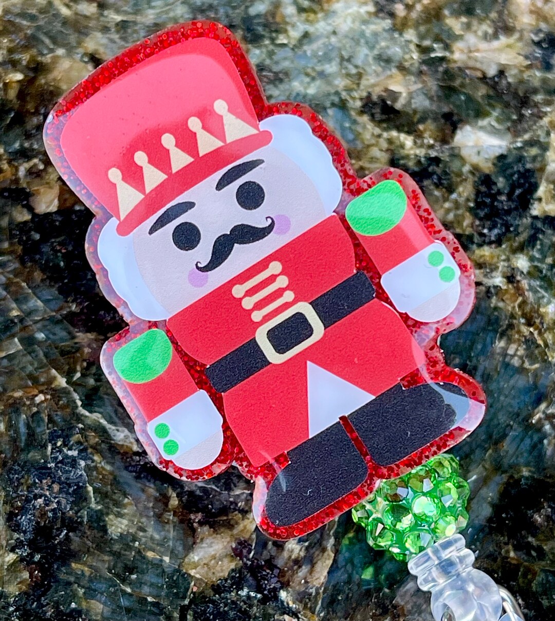 Christmas Nutcracker Teacher Doctor Tech Nurse Retractable Badge Reel ...