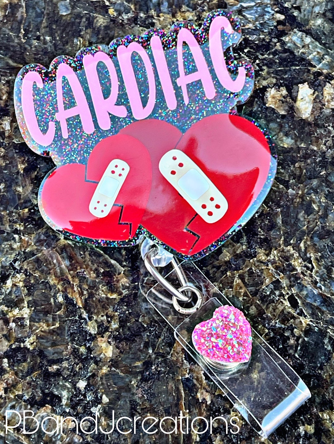 Cardiac Heart Bandaid Sparkle Glitter Doctor RN Tech Teacher Nurse ...