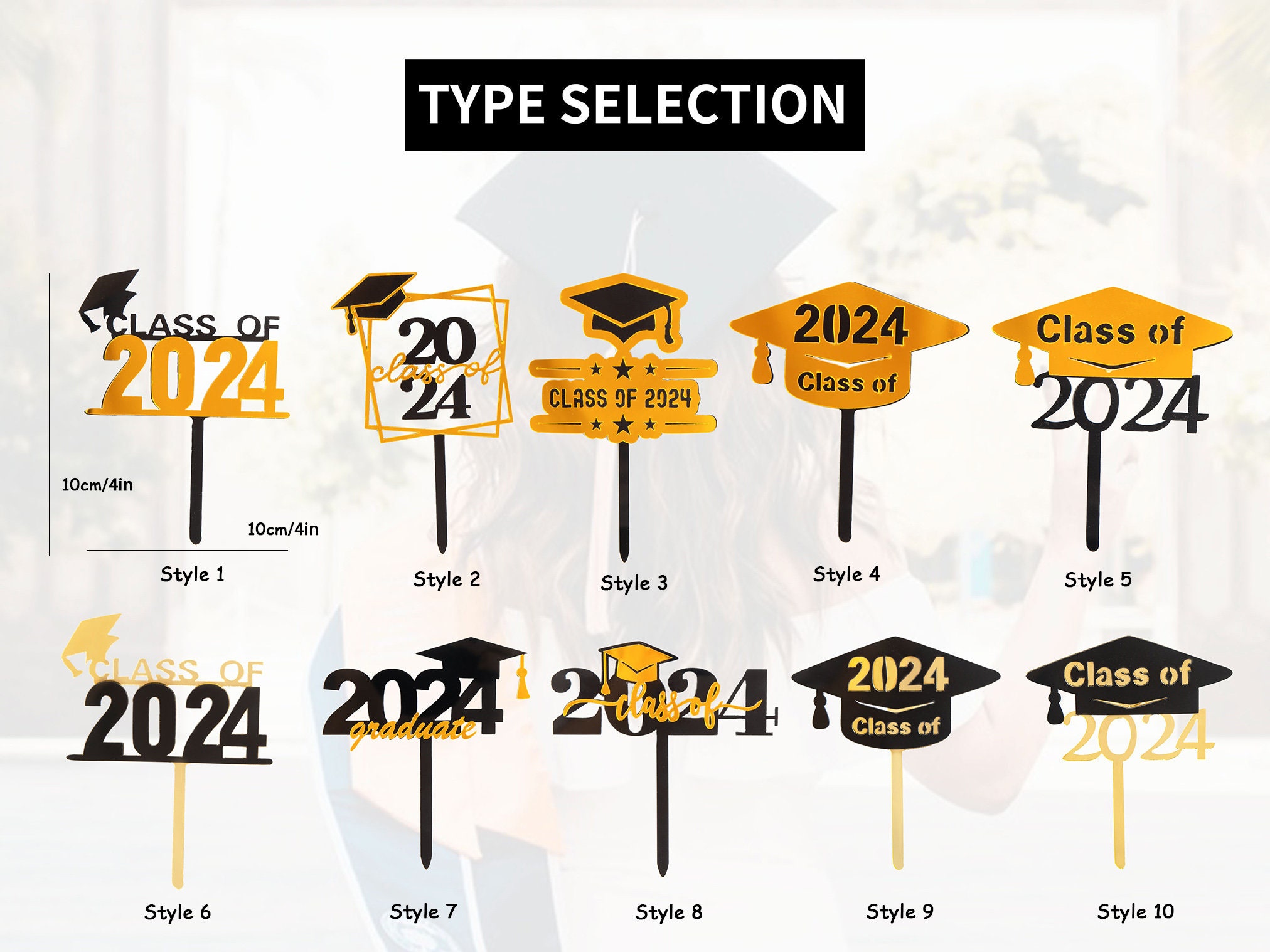 Cake Topper for Graduation,grade Cake Décor,class of 2024 Cake Topper ...