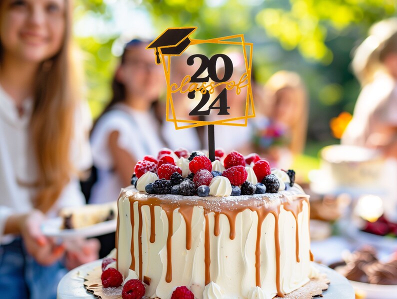Cake Topper for Graduation,grade Cake Décor,class of 2024 Cake Topper ...