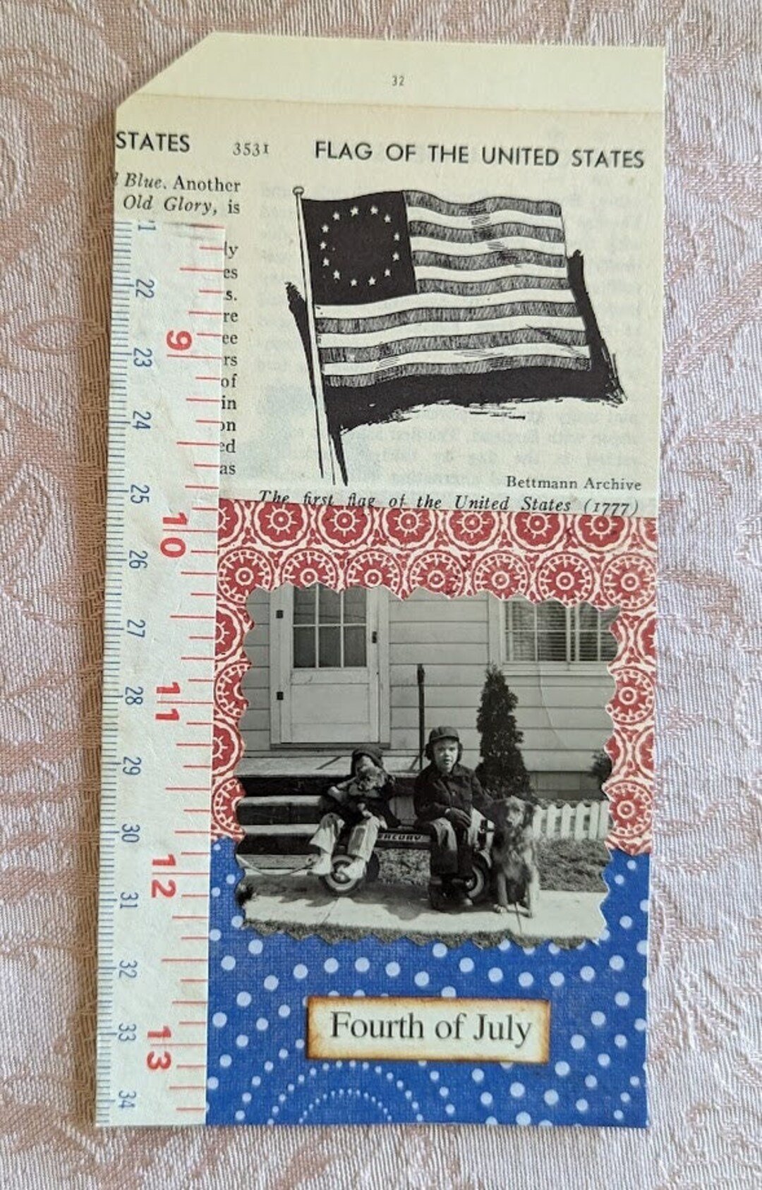 Original Collage Art, Flash Card, Collage Tag, Small Artwork - Etsy