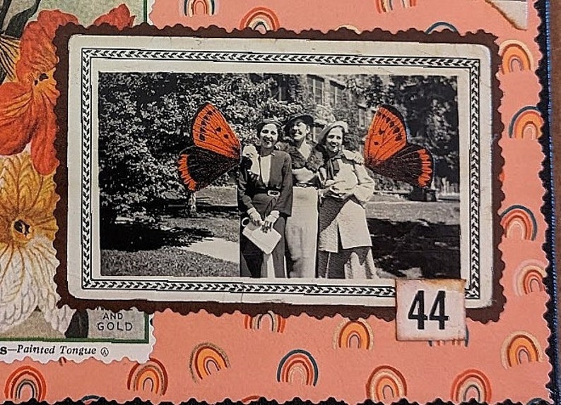 Original Collage Art, Collage on Canvas, One of a Kind, Cut and Paste ...