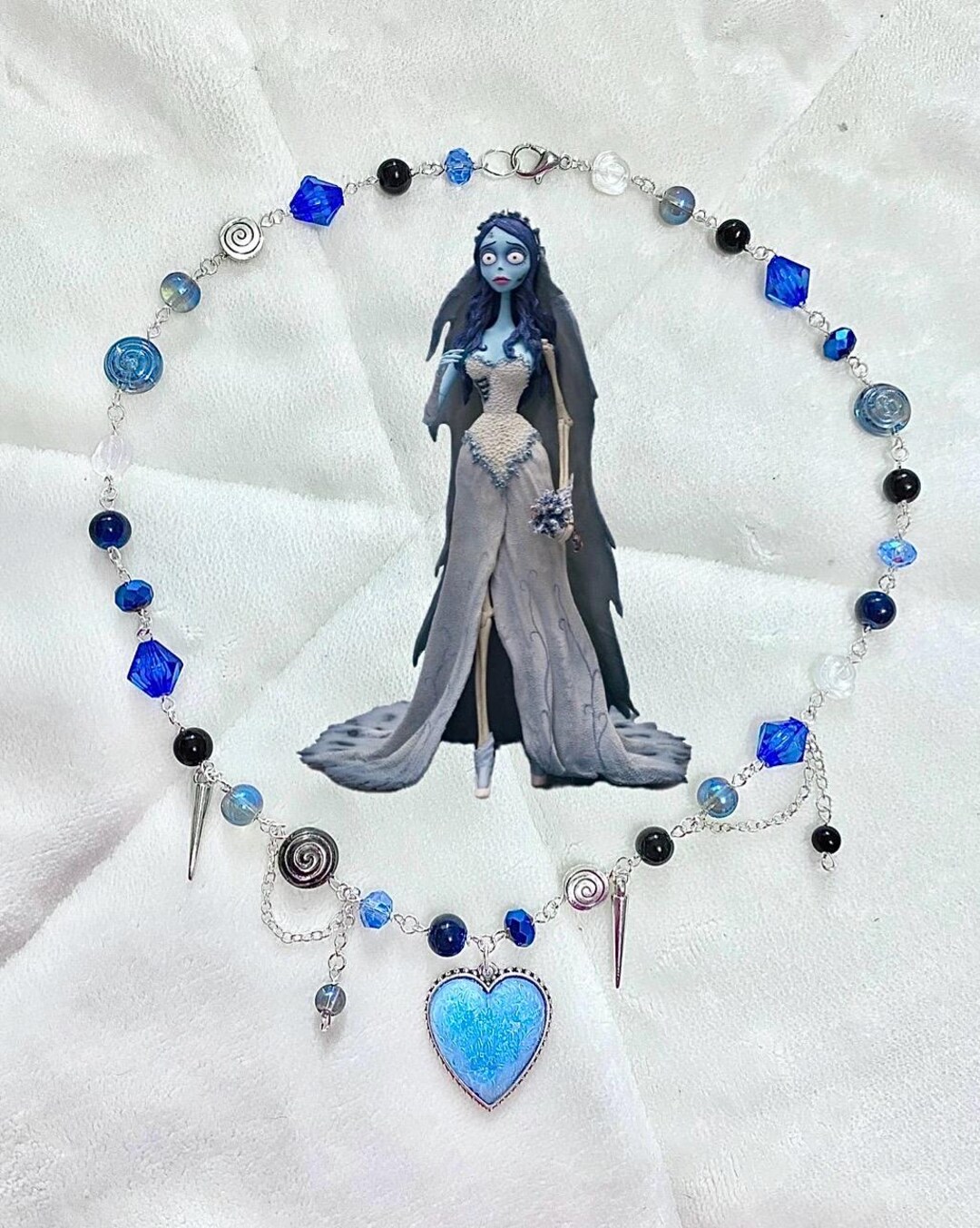 Corpse Bride Inspired Necklace Dark Goth, Indie Aesthetic - Etsy
