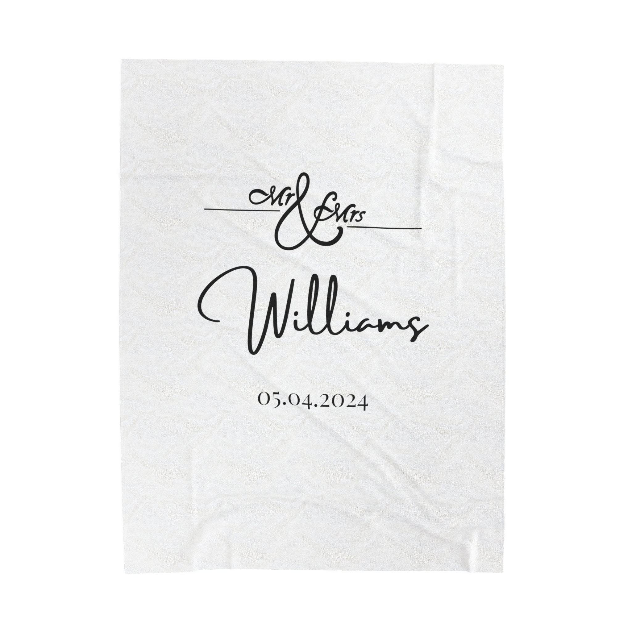 Personalized Newly Married Couple Blanket Wedding Bridal Shower Gift ...