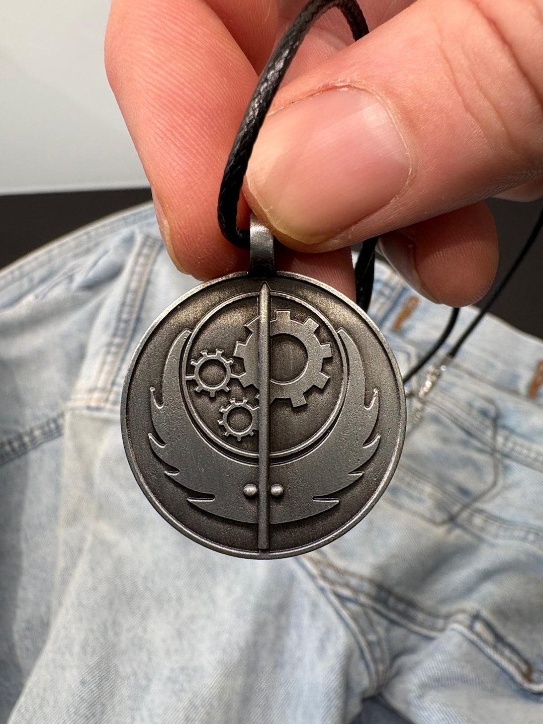 The Brotherhood of Steel Necklace | Fallout Jewelry Gift | the ...