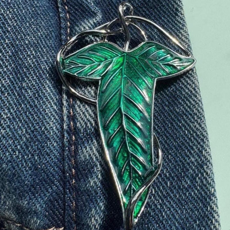 Elven Leaf Brooch - Etsy