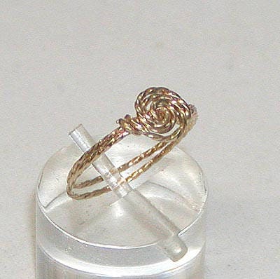 Twist Wire Ring Wire Ring 14kt Gold Filled Ring ON SALE | Etsy