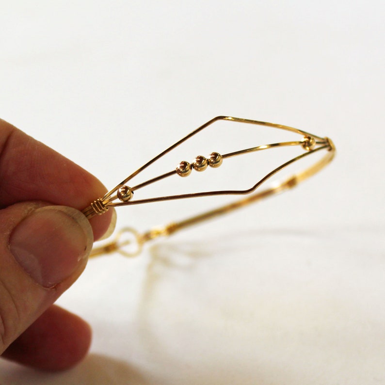 Fidget Bracelet - Dainty 14kt Gold Filled Wirewrapped Bracelet - Gold ...