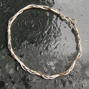 Wire Bracelet - Thin Grapevine Design in Gold and Silver Wire - Wire ...