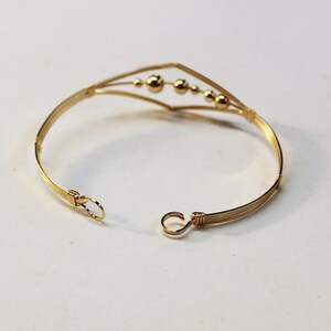 Fidget Bracelet - 14kt Gold Filled Wirewrapped Bead Bracelet - Gold ...