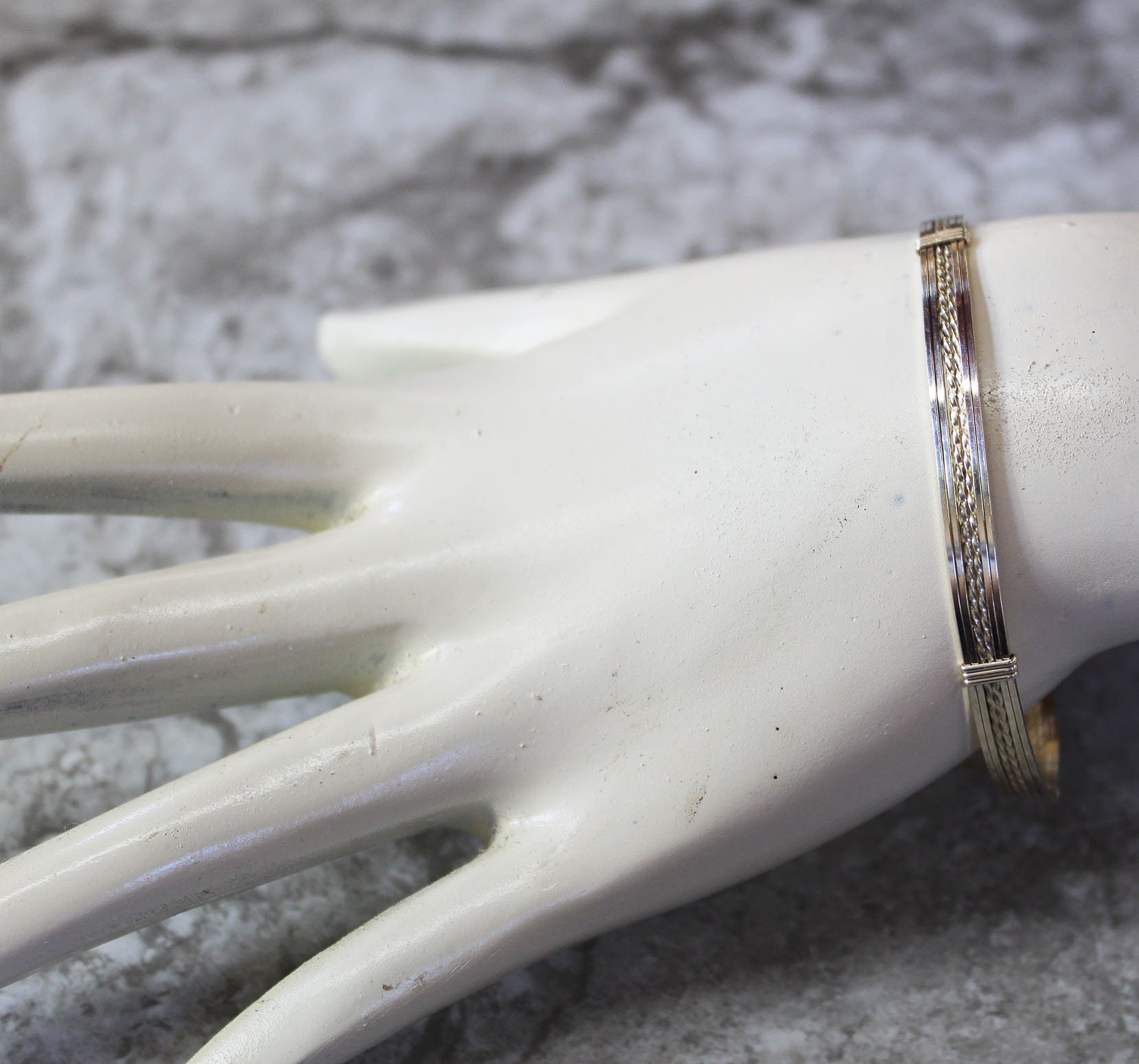 Silver Wirewrapped Bracelet - Sterling Silver Wire Bangle - Wire ...