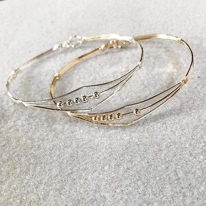 Fidget Bracelet - Dainty 14kt Gold Filled Wirewrapped Bracelet - Gold ...