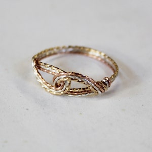 Thumb Ring - Tricolor Ring - Infinity Design - Interlocking Swirls ...