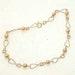 Anklet - Ankle Bracelet - Unique Fishtail Link Gold Wire and Beads ...