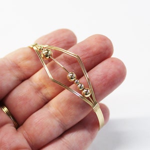 Fidget Bracelet - 14kt Gold Filled Wirewrapped Bead Bracelet - Gold ...