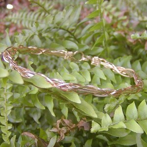 Gold Wire Bangle - Unique Thin Grapevine Style Gold Wirewrapped ...