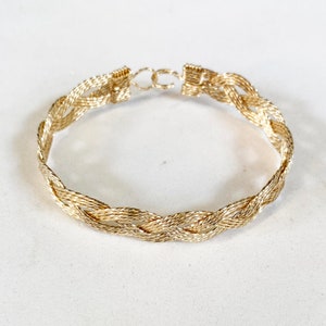 Wide Twist Wire Braided Bracelet - 12 Strand Wirewrapped Braid Bangle ...